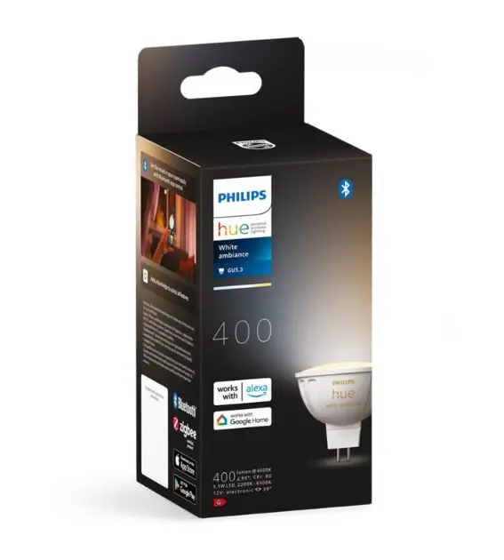 Philips Hue Smart žiarovky - Inteligentná LED žiarovka GU5,3, MR16, 5,1 ...