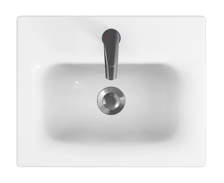 Cersanit Moduo - Möbelwaschbecken 50x40 cm, mit Überlauf, Hahnloch ...