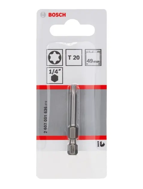 Bosch Tartozékok - T20 bit, hossza 49 mm 2607001636 | Sanitino.hu