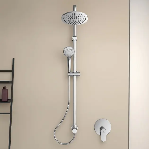 Ideal Standard Idealrain - Duschgarnitur 200, zur Kombination mit Unterputzarmatur, verchromt ...