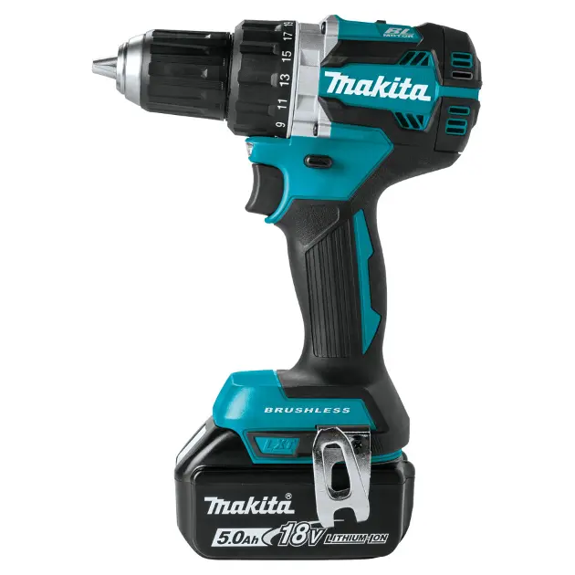 Makita Werkzeug - Akku-Bohrschrauber, 18V, 2x 5,0 Ah Akkus, Ladegerät DDF484RTE | Sanitino.de