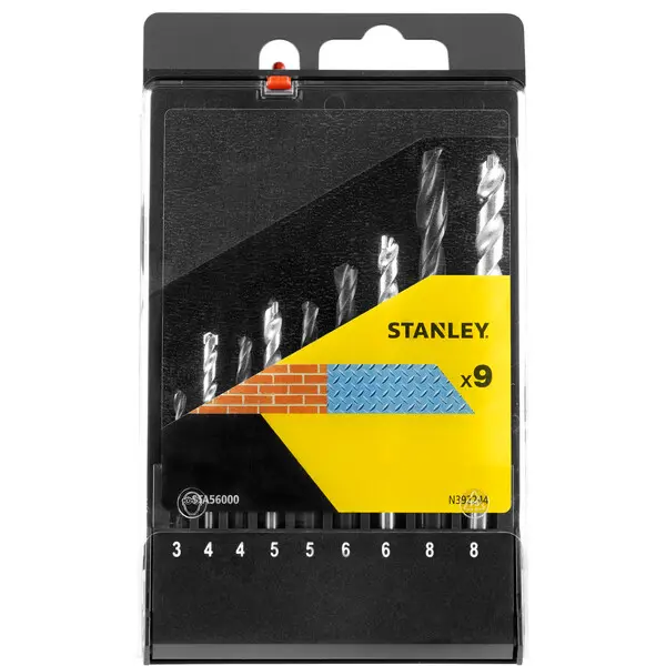 Stanley Zubehör - 9-teiliges Stein- und Metallbohrer-Set STA56000-QZ ...