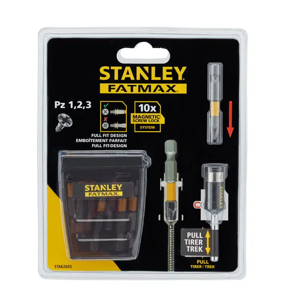 Stanley Zubehör - 10-teiliges Bit-Set PZ STA62605-XJ | Sanitino.at