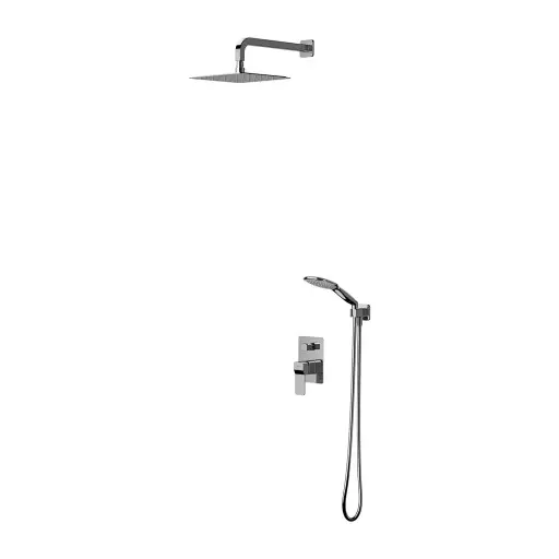 OMNIRES Slide - Zuhanyszett rejtett csapteleppel, testtel, 25x25 cm, 3 ...