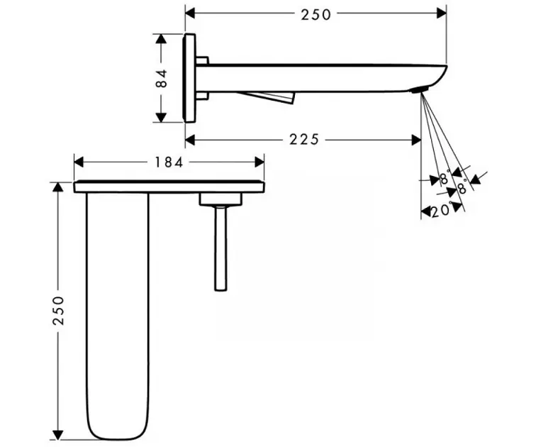 Hansgrohe PuraVida - Waschtisch Einhebelmischer - Unterputz, verchromt ...