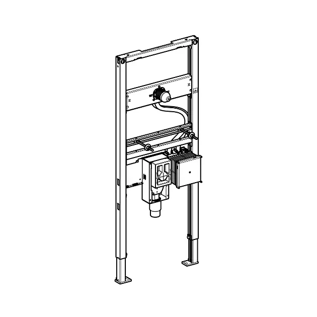 Geberit Duofix - Montageelement für Waschtisch, 130 cm, elektronische Wandarmatur mit UP ...