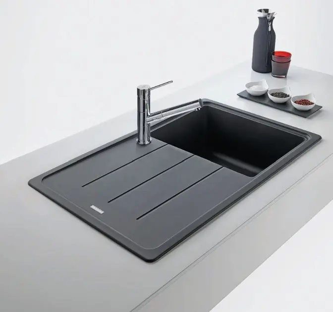 Franke Basis - Lavello in fragranite BFG 611-86, 86x50 cm, grafite 114. ...