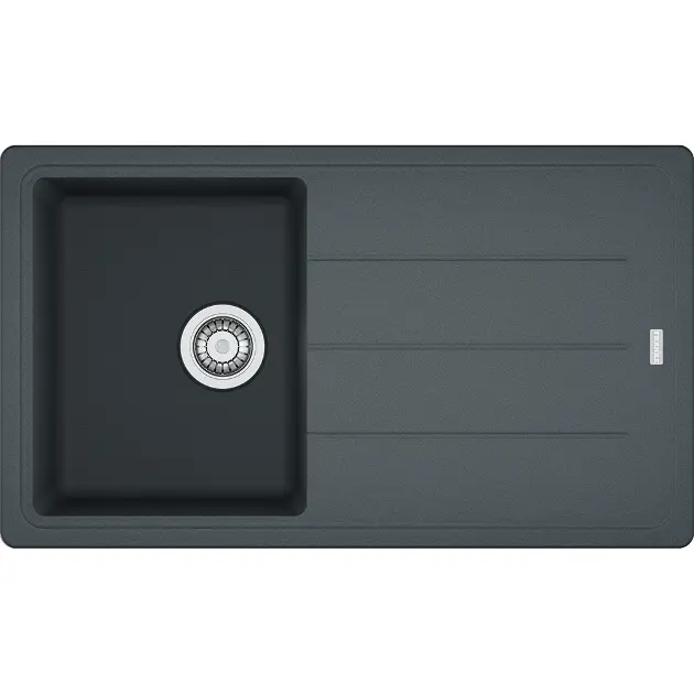 Franke Basis - Fragranit Spülbecken BFG 611-86, 86x50 cm, Graphite 114. ...