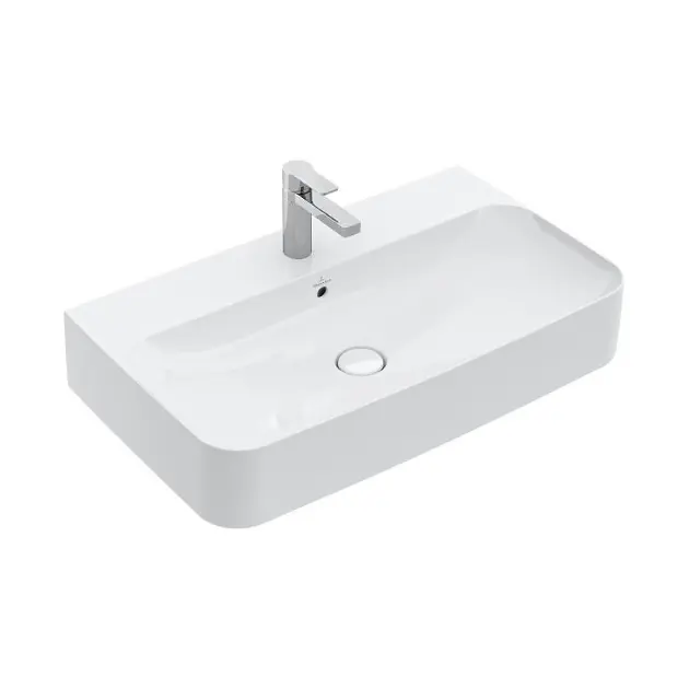 Villeroy & Boch Finion - Waschbecken mit Überlauf, 80x47 cm ...