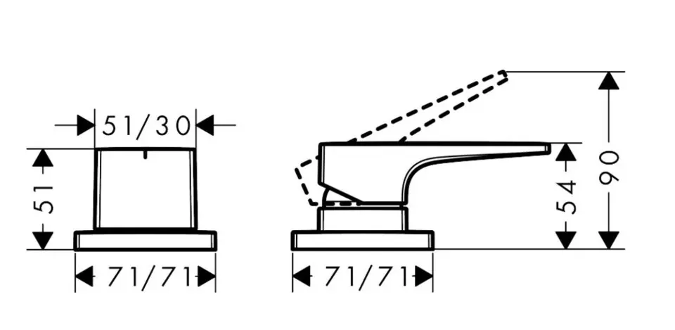 Hansgrohe Metropol - 2-Loch-Badewannen-Einhebelmischer für Wannenrand ...