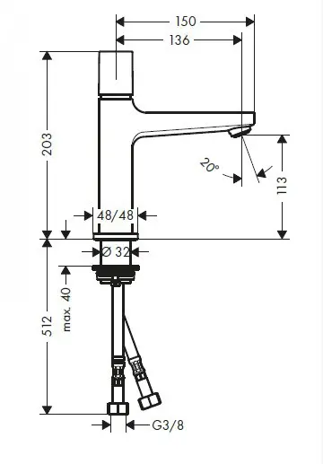 Hansgrohe Metropol - Waschtischarmatur Select 110, mit Ablaufgarnitur ...