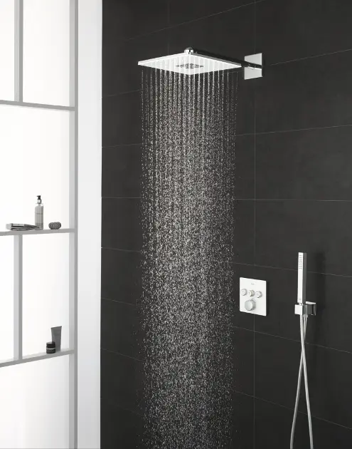 Grohe Rainshower SmartActive Cube - Douche de tête 310, bras de douche ...