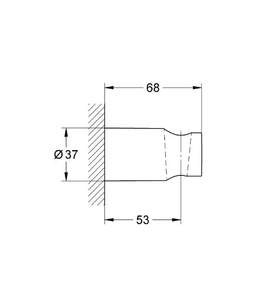 Grohe Tempesta Cosmopolitan - Nástěnný držák sprchy, chrom 27594000 ...