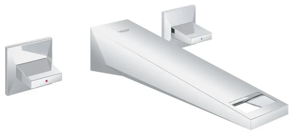 Grohe Allure Brilliant - Trzyotworowa bateria umywalkowa podtynkowa ...