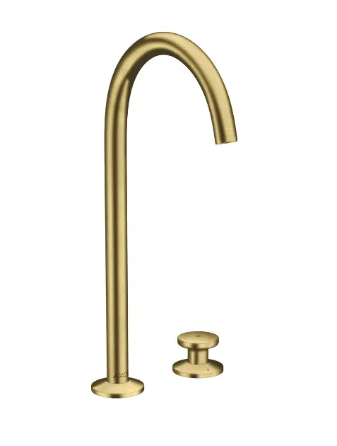 Axor One - Mosdócsaptelep Push-Open leeresztővel, 2 nyílásos beépítés ...