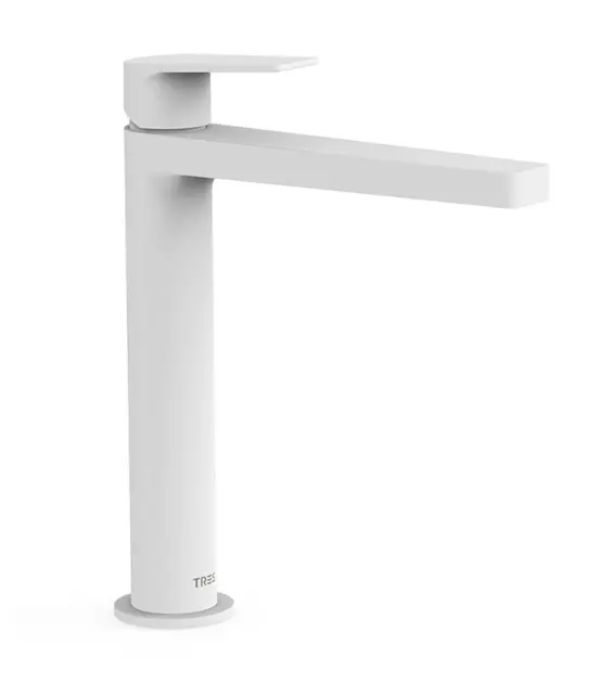 TRES Project - Umyvadlová baterie, matná bílá 21120301BM | Sanitino.cz
