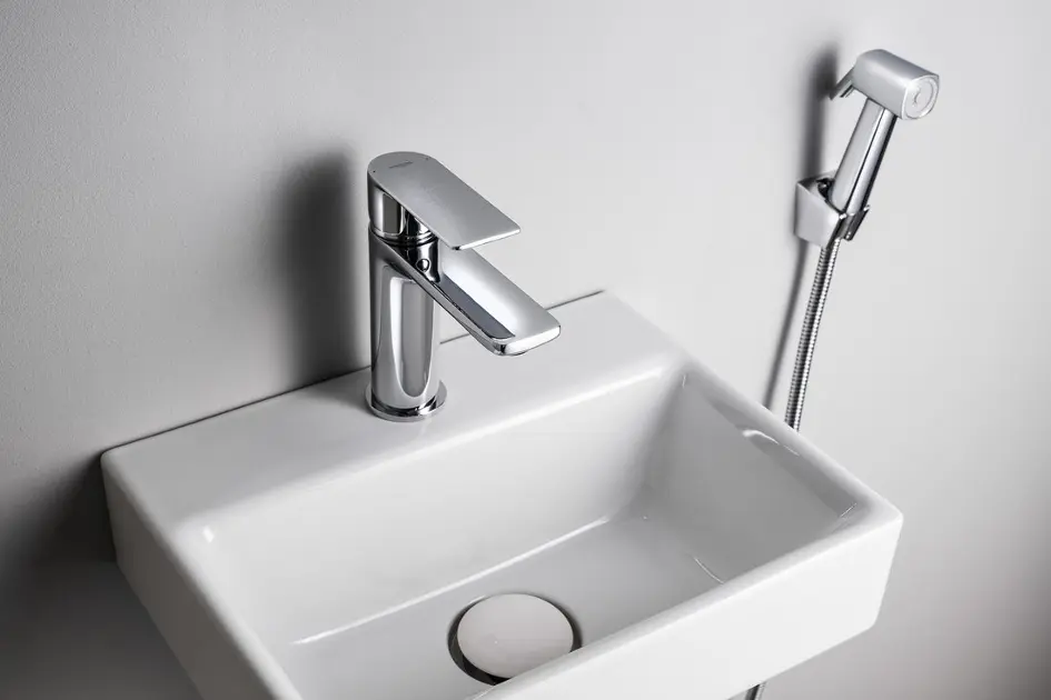 Aqualine - Umyvadlová baterie s bidetovou sprchou, chrom SK401 ...