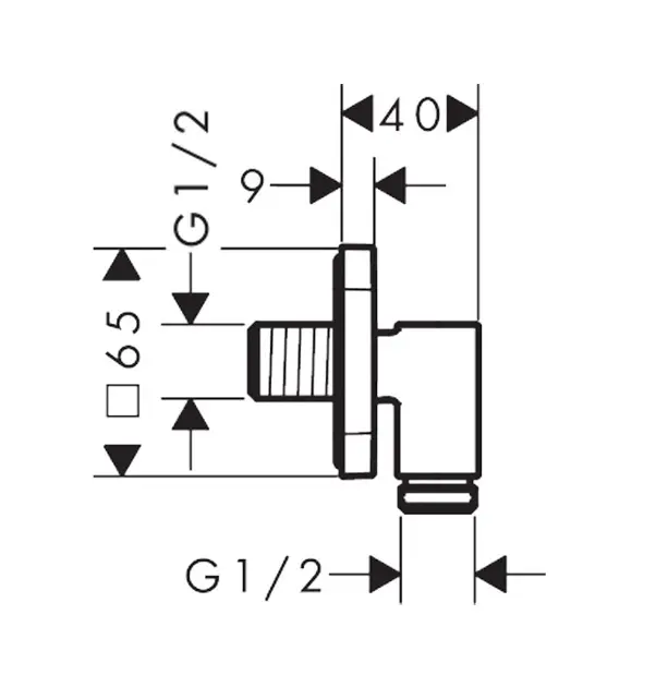 Axor Fine - Nástenné kolienko, chróm 36739000 | Sanitino.sk