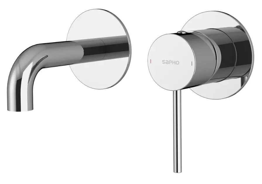 Sapho Ultramix - Umyvadlová baterie pod omítku, 2-otvorová instalace, s tělesem, chrom UT110 ...