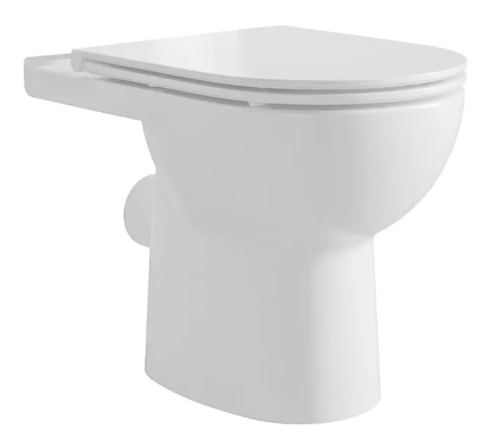 Aqualine Tavon - Vas WC monobloc, evacuare din spate, Rimless, alb ...
