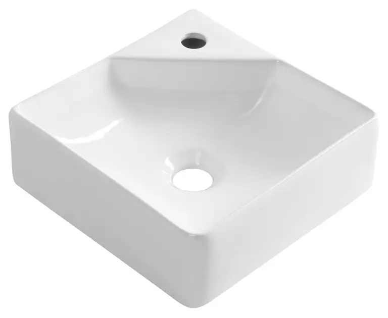 Aqualine Nexa - Umyvadlo rohové 30x30 cm, bez přepadu, otvor pro ...