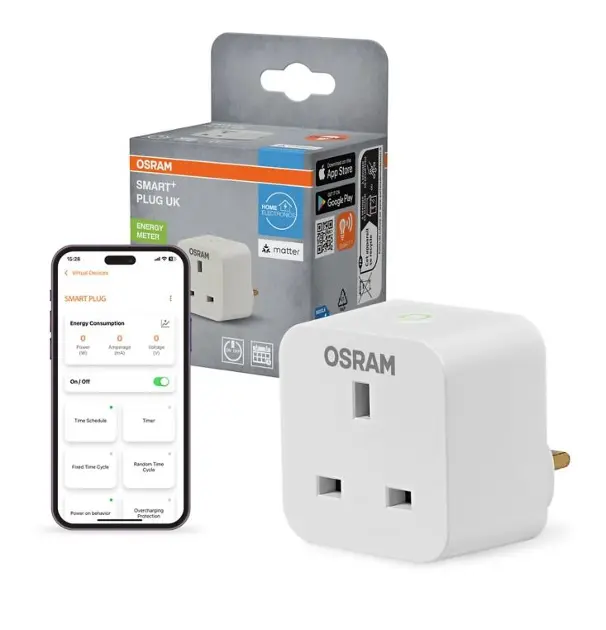 LEDVANCE Plug - Smarte UK-Steckdose mit Schalter, WLAN 4058075849501 ...