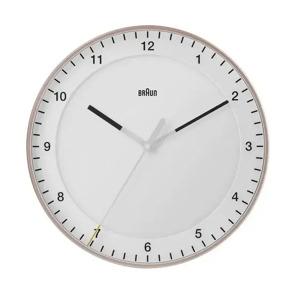 Braun - Reloj de pared BC17, rosa/blanco 4007218671103 | Sanitino.es