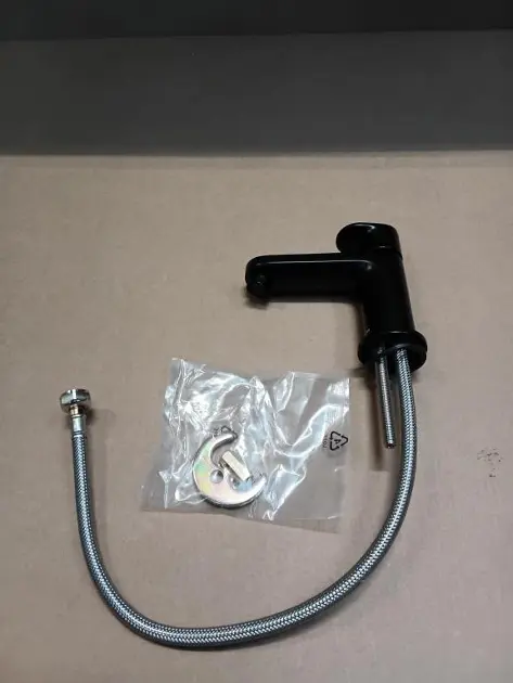 Hansgrohe - Basin pillar tap, matte black 71583670ROZ2 | Sanitino.dk/en