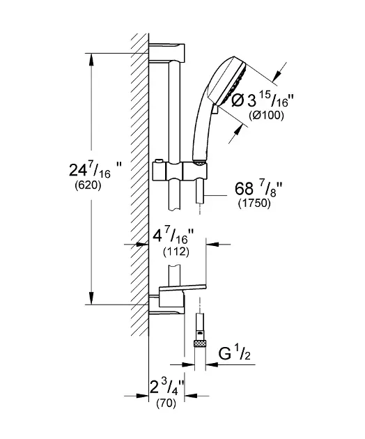 Grohe Tempesta Cosmopolitan - Colonne de douche , 4 jets, chrome ...