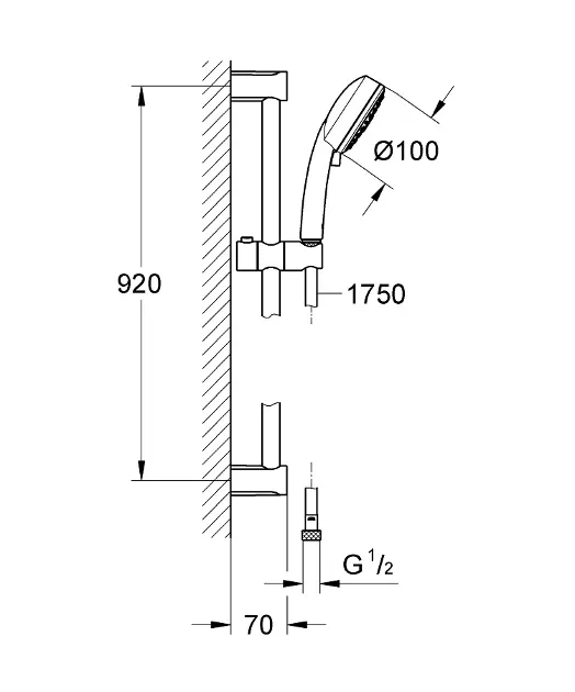 Grohe Tempesta Cosmopolitan - Colonne de douche, 3 jets, chrome ...