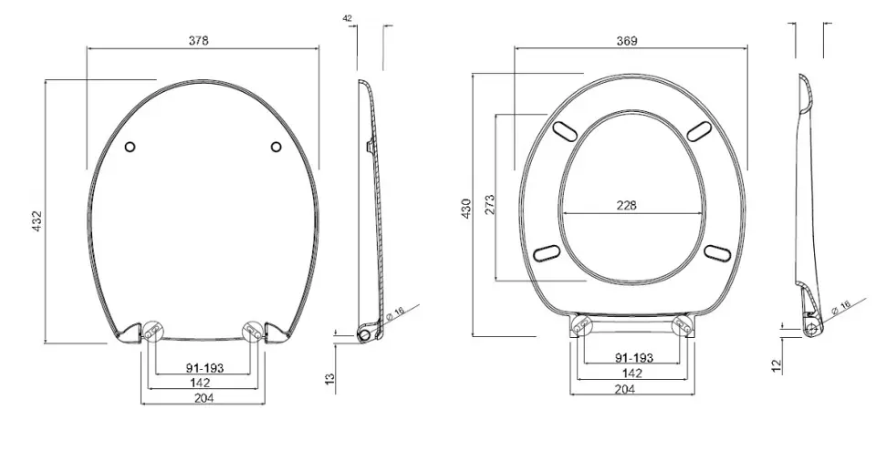 Kolo Rekord - Abattant WC avec fonction de fermeture lente, duroplast ...