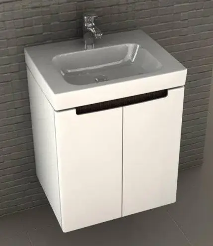 Kolo Modo - Skrinka s umývadlom, 49x39 cm, farba biela lesklá L39001000 ...