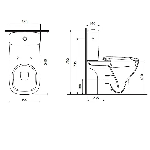 Kolo Style - WC kombi s hlubokým splachováním, bílá L29000000 | Sanitino.cz