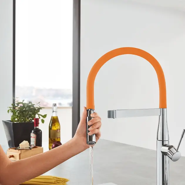 Grohe Essence - Miscelatore per lavello con doccetta estraibile ...