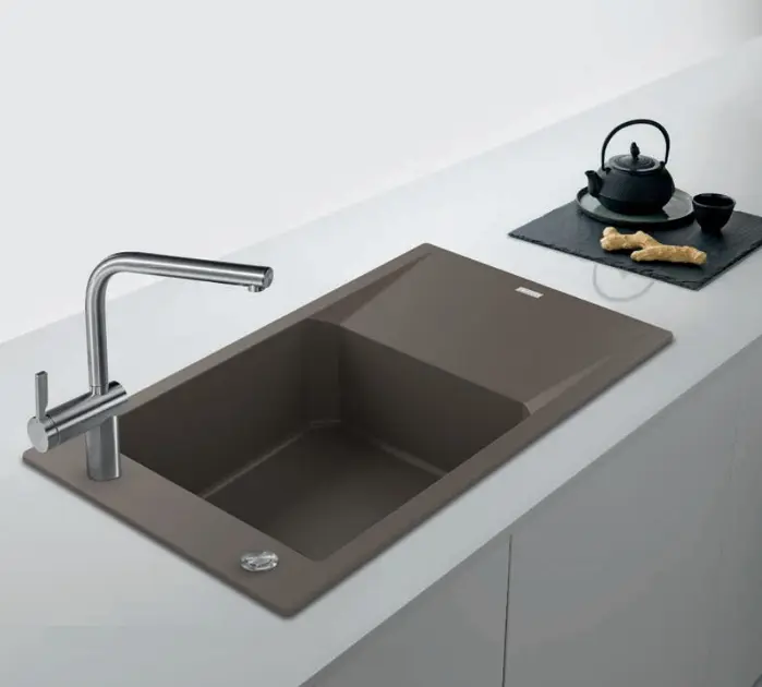 Franke FX - Fragranit Spülbecken FXG 611-86, 86x50 cm, Kaschmir 114. ...