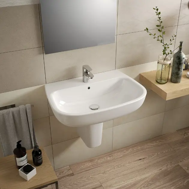 Ideal Standard Esedra - Waschbecken, 60x46 cm, weiß T279801 | Sanitino.de