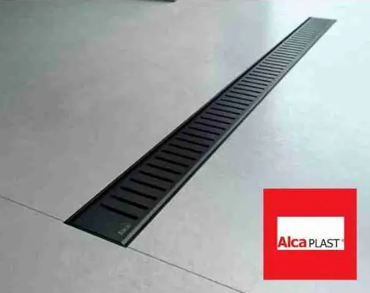 Alcadrain Rošty - Rošt pro liniový sprchový žlab 105 cm, matná černá ...