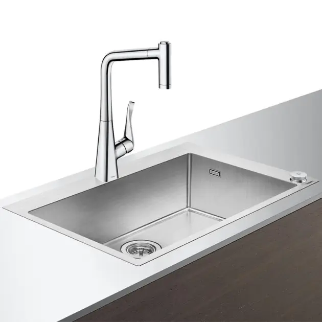 Hansgrohe Lavelli - Set lavello e miscelatore C71-F660-03 Select, cromo ...
