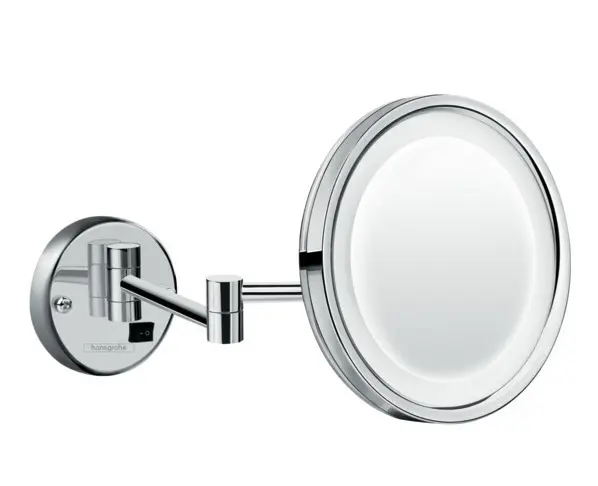 Hansgrohe Logis Universal - Mirroir de rasage avec lumière LED, chrome ...