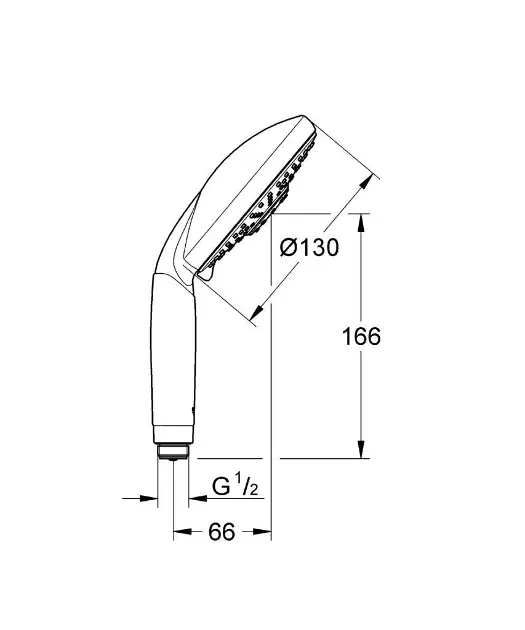 Grohe Rainshower - Douchette Rainshower Classic 13 cm 28764000 ...