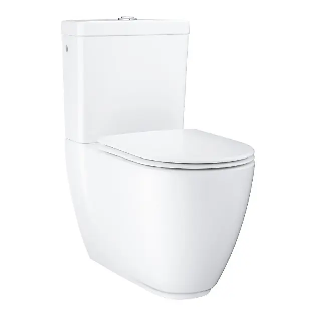 Grohe Essence - Stand-WC-Kombination, Rimless, PureGuard, Alpinweiß ...
