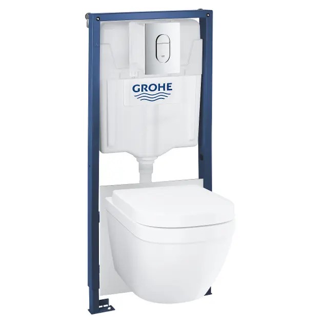 Grohe Solido - Complete toiletset, Rimless wandcloset + Euro Ceramic ...