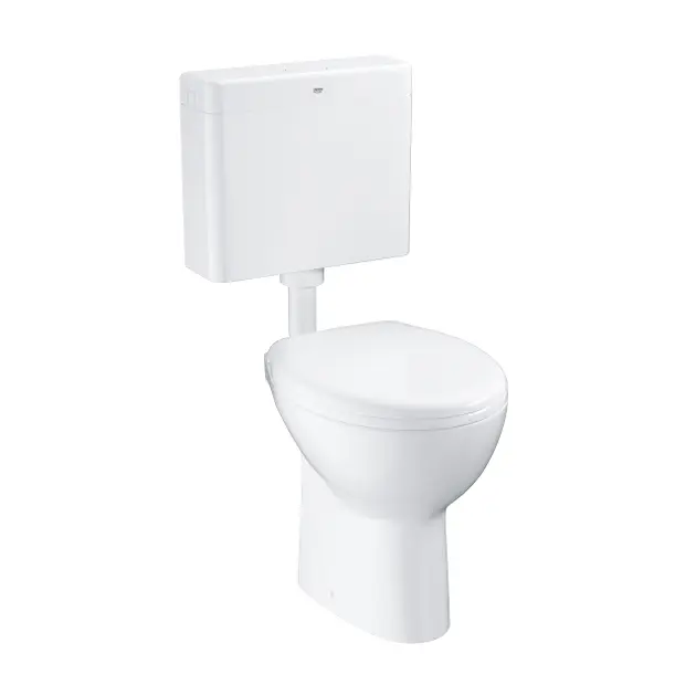 Grohe Bau Ceramic - Stand-WC-Kombination mit Spülkasten und Sitz ...