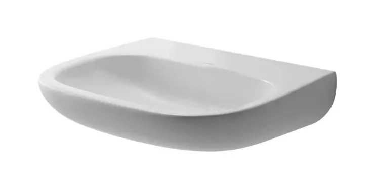 Duravit D-Code - Waschtisch Med, 65x50 cm, ohne Hahnloch, Alpinweiß ...