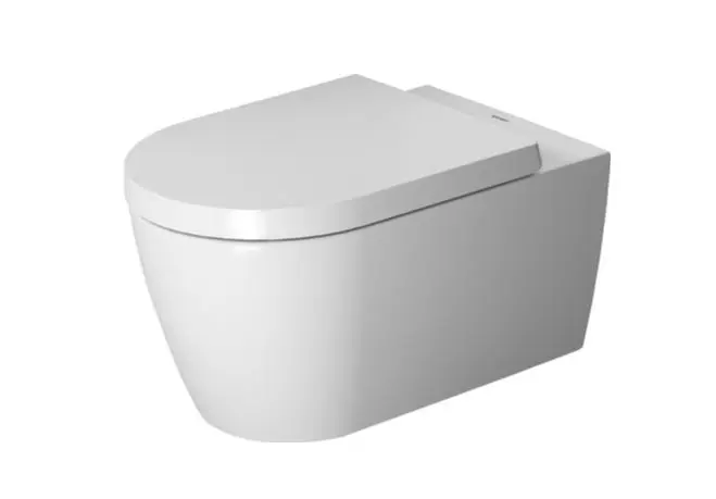 Duravit ME by Starck - Wand-WC, Rimless, mit HygieneGlaze, Alpinweiß ...