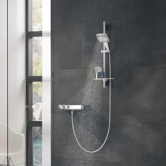Grohe Rainshower SmartActive Cube - Brausestangenset 130 9,5 l/min, 3 ...