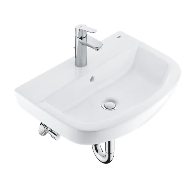 Grohe Bau Ceramic - Set de lavabo 55 cm et robinet StartEdge avec ...