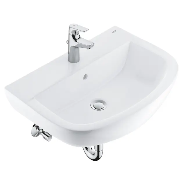 Grohe Bau Ceramic - Set de lavoar 60 cm și baterie BauFlow cu evacuare ...