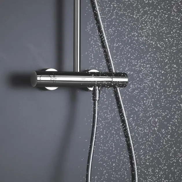 Grohe Rainshower SmartActive - Duschsystem 310 mit Thermostat, 9,5 l ...