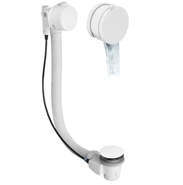 Polysan Tartozékok - Kád lefolyó és túlfolyó szett töltéssel, 775 mm ...